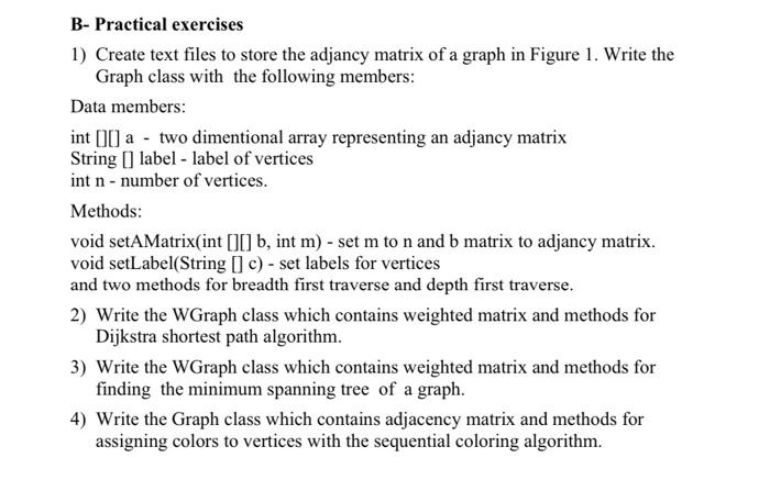 Solved B- Practical exercises 1) Create text files to store | Chegg.com