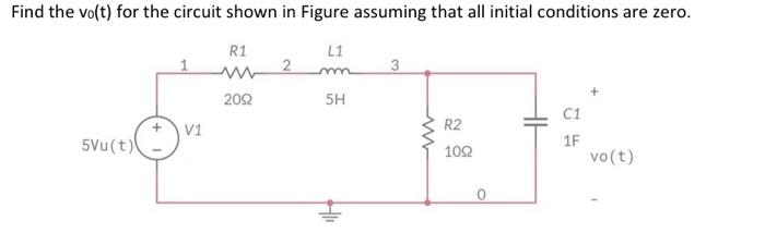 Solved Find the volt) for the circuit shown in Figure | Chegg.com