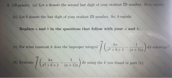 Solved 3. (10 points) (a) Let a denote the second last digit | Chegg.com