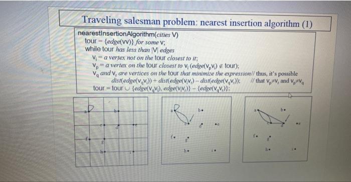 Solved algorithim with the example of what we are supposed | Chegg.com