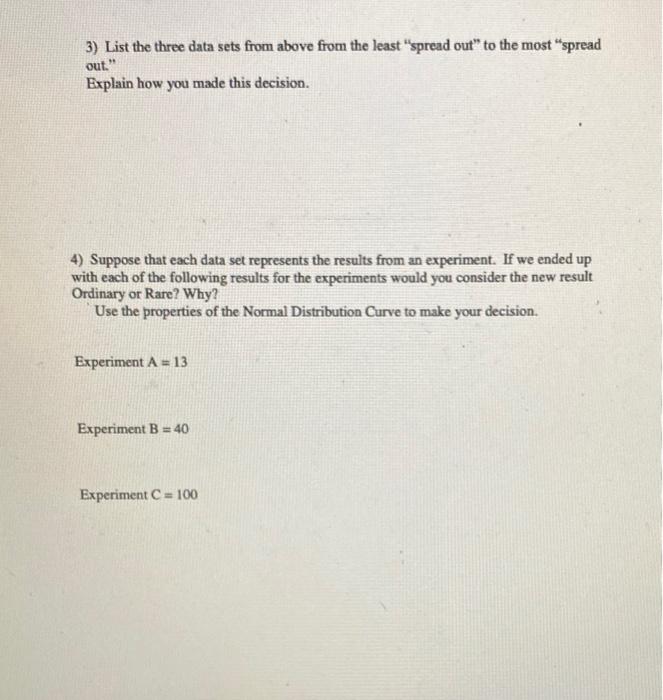 Solved Standard Deviation Worksheet 1. List the steps for | Chegg.com