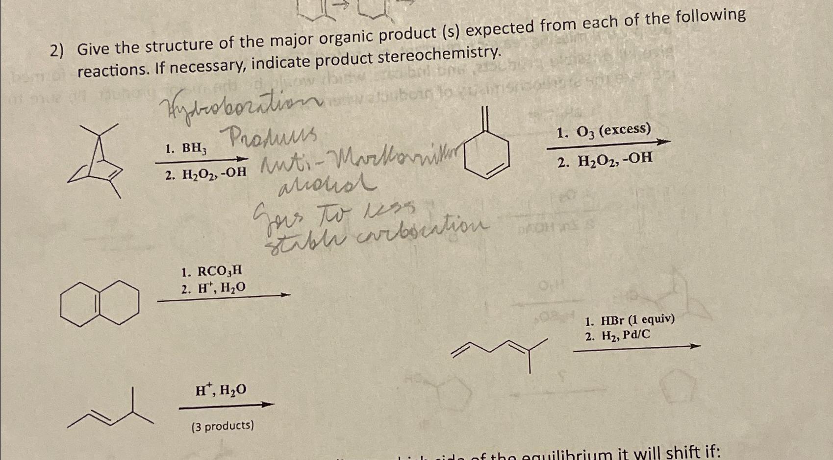 Solved Give the structure of the major organic product (s) | Chegg.com
