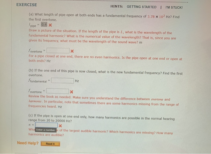 Solved EXERCISE HINTS: GETTING STARTED I'M STUCK! (a) What | Chegg.com