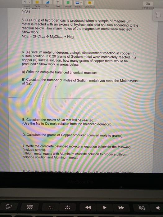 Solved ST inant Table W.OOL.Voro 0.081 T Text Chart Shape | Chegg.com