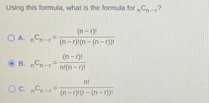 Solved Use the factorial formula for combinations to prove | Chegg.com