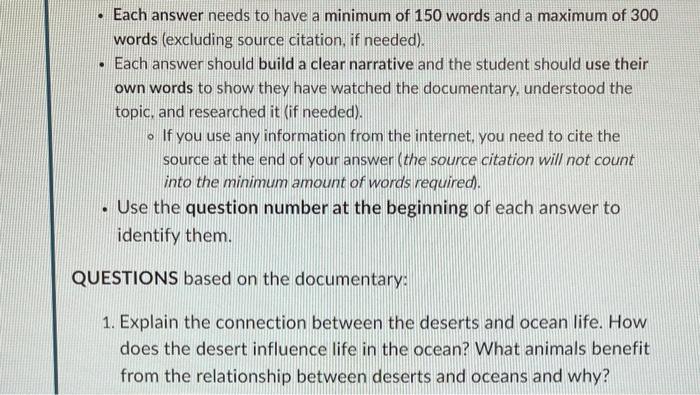 Solved - Each answer needs to have a minimum of 150 words | Chegg.com