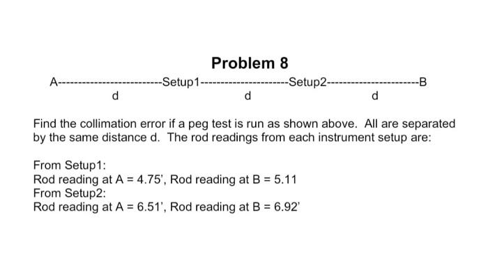 Solved A- Problem 8 ---Setup 1 -- ----Setup2--- d -В d d | Chegg.com