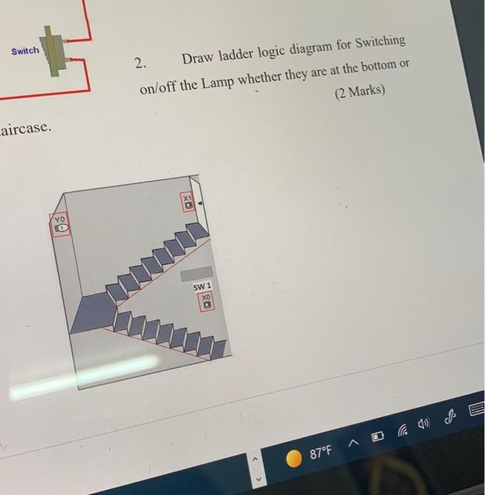 Solved Switch 2. Draw ladder logic diagram for Switching | Chegg.com