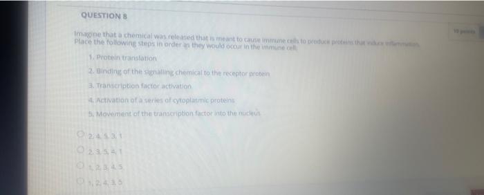 Place the following steps in order ar they would | Chegg.com