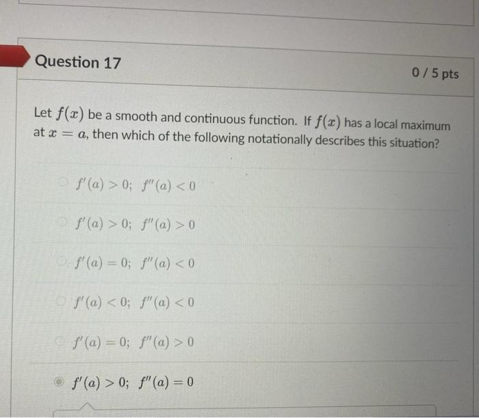 Solved Let f(x) be a smooth and continuous function. If f(x) | Chegg.com
