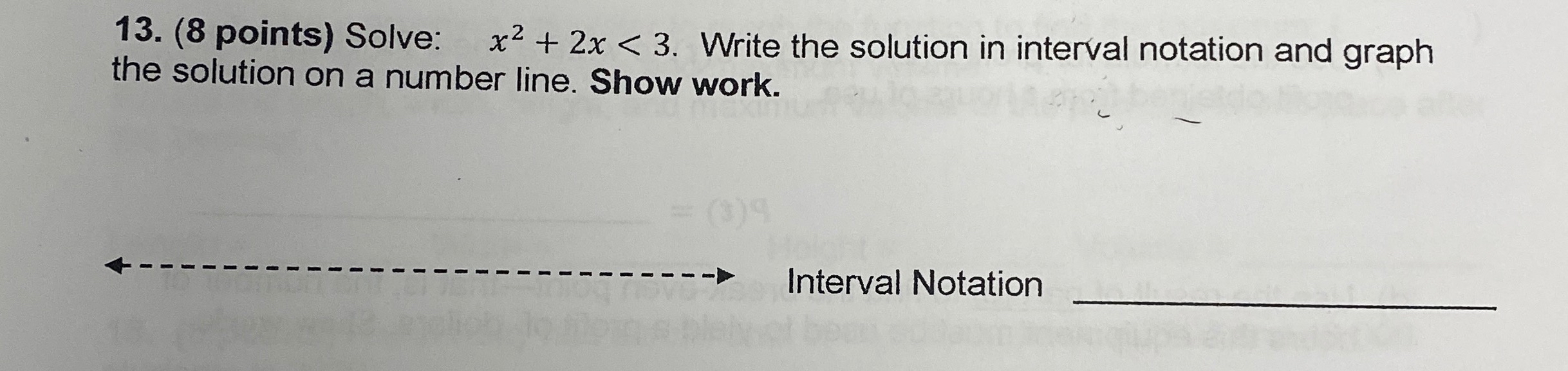 Solved (8 ﻿points) ﻿Solve: x2+2x
