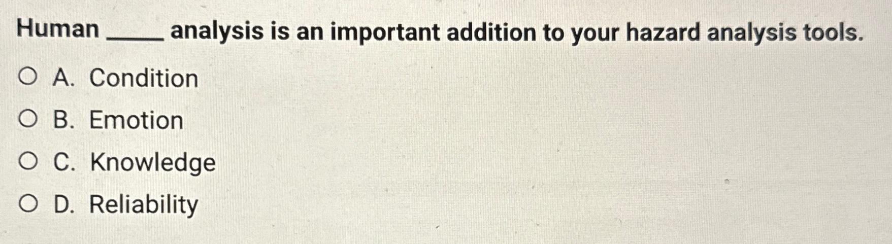 Human analysis is an important addition to your | Chegg.com