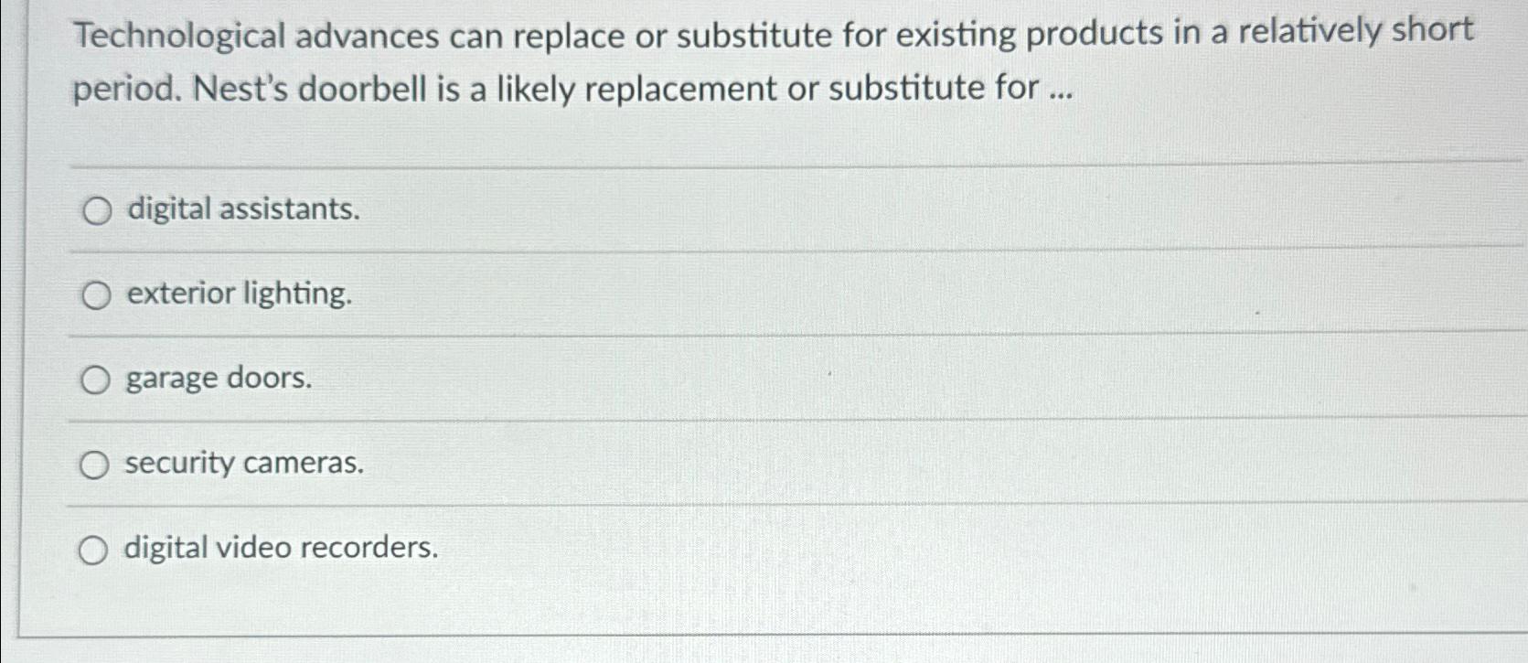 Solved Technological advances can replace or substitute for | Chegg.com