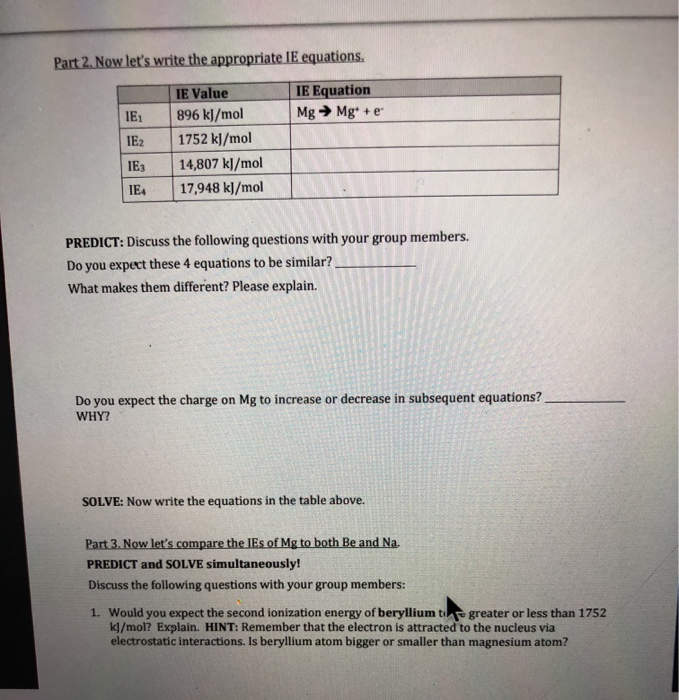 Solved Part 2. Now let's write the appropriate IE equations. | Chegg.com