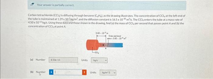 Solved Carbon tetrachloride (CCl4) is diffusing through | Chegg.com