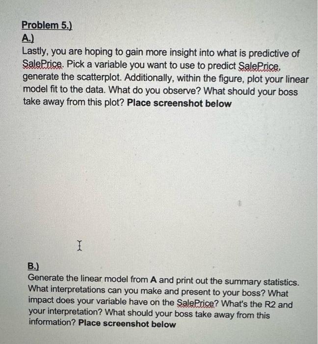Solved Problem 5.) A.) Lastly, you are hoping to gain more | Chegg.com