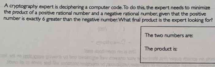 Solved A cryptography expert is deciphering a computer code. | Chegg.com