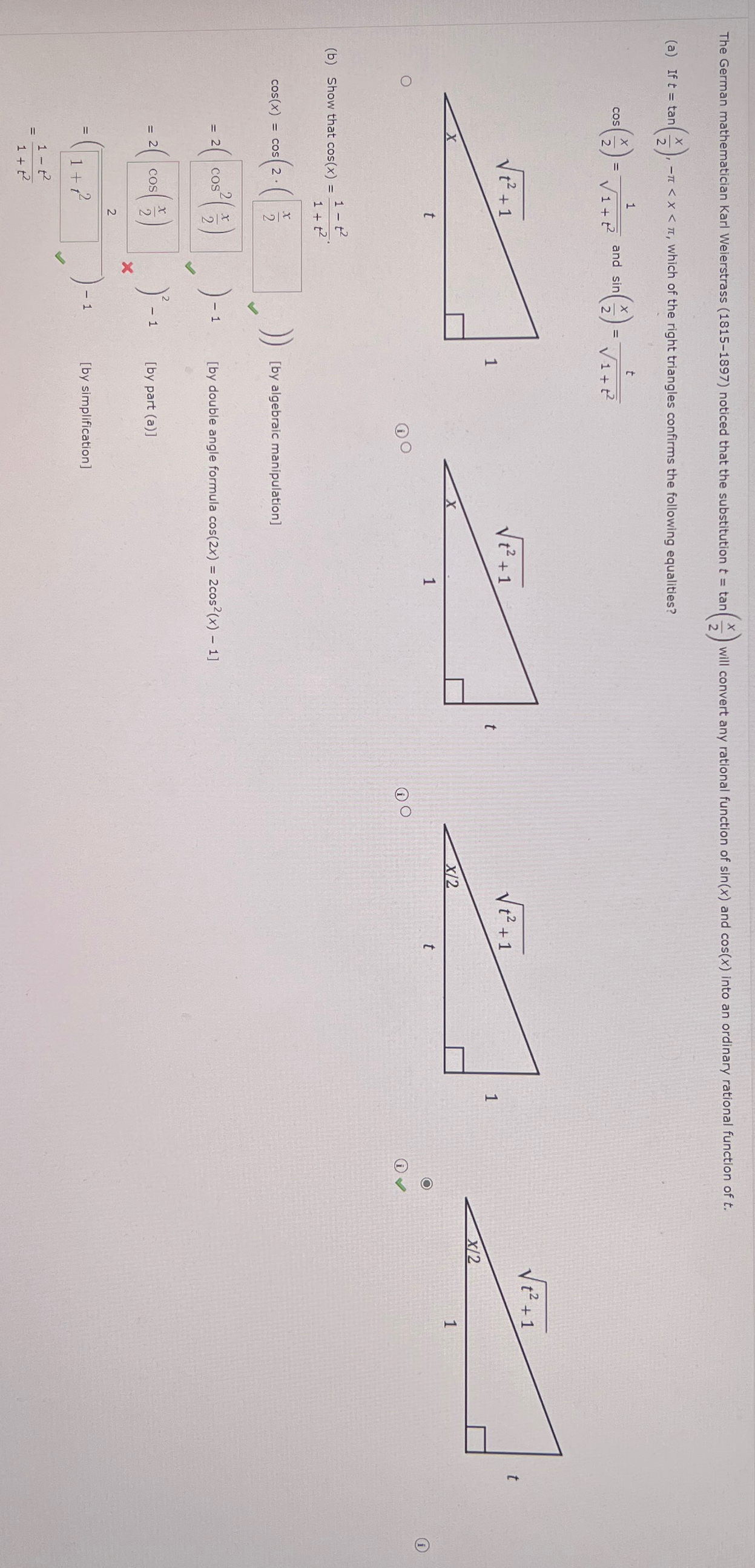 Solved The German mathematician Karl Weierstrass (1815-1897) | Chegg.com