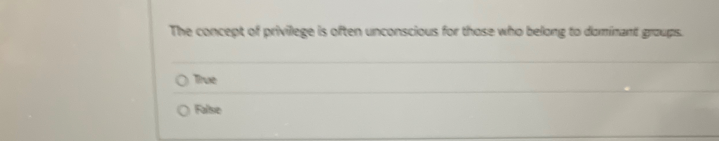 Solved The concept of privilege is often unconscious for | Chegg.com