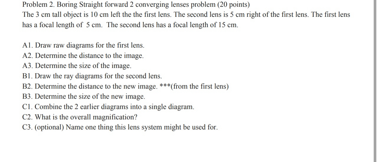 Solved Problem 2. ﻿Boring Straight forward 2 ﻿converging | Chegg.com