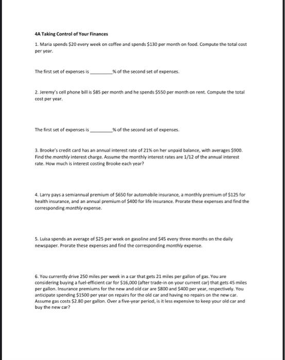 Solved 2. Jeremy's cell phone bill is $85 per month and he | Chegg.com