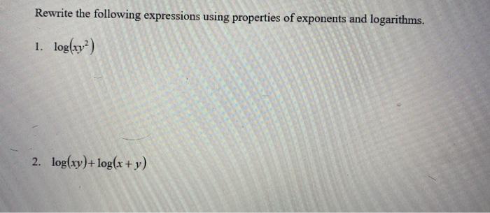 Solved log(x)+log(2x)=4 ﻿ solve the following for x | Chegg.com