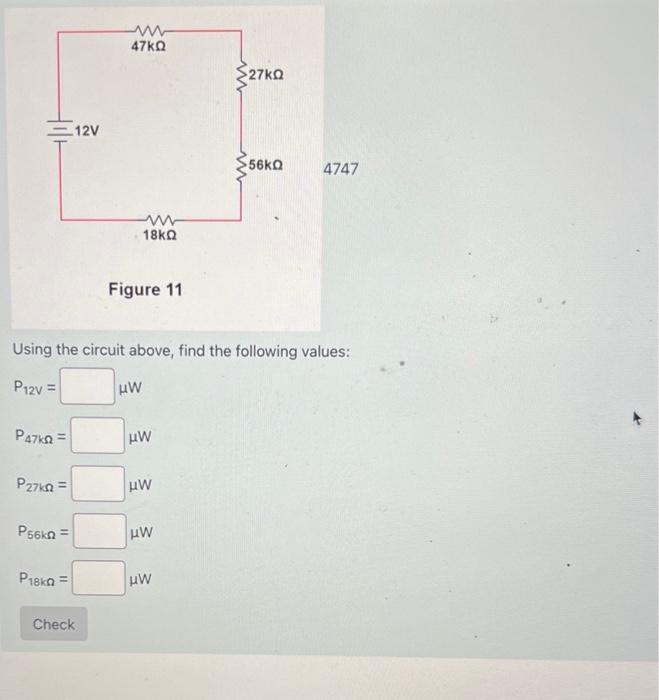 Solved Using the circuit above, find the following values: | Chegg.com