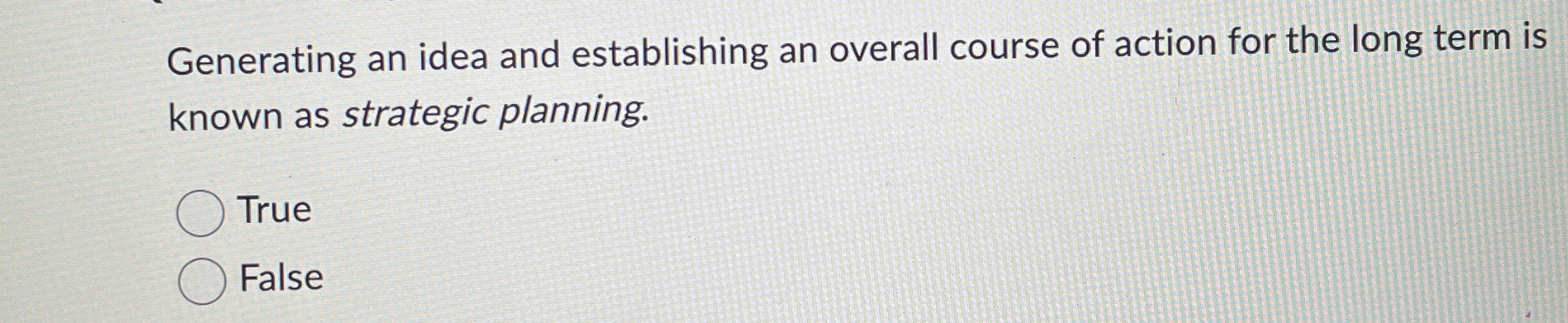 Solved Generating an idea and establishing an overall course | Chegg.com