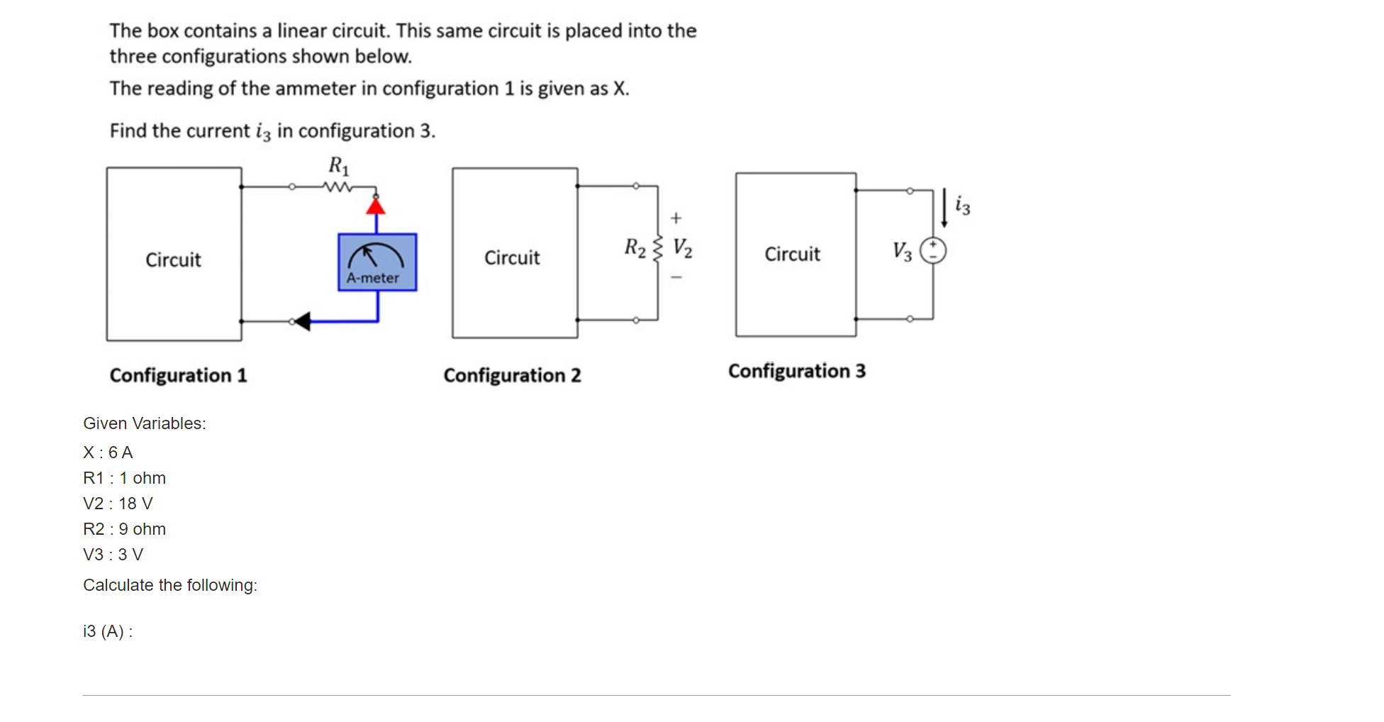 Solved The box contains a linear circuit. This same circuit | Chegg.com