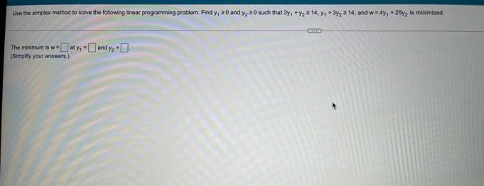 Solved Use the simplex method to solve the following linear | Chegg.com