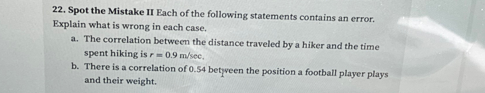 Solved Spot the Mistake II Each of the following statements | Chegg.com