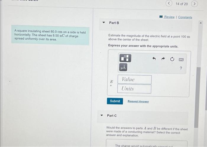 Solved Exercise 22.26 14 of 20 M Review Constants Part A A | Chegg.com