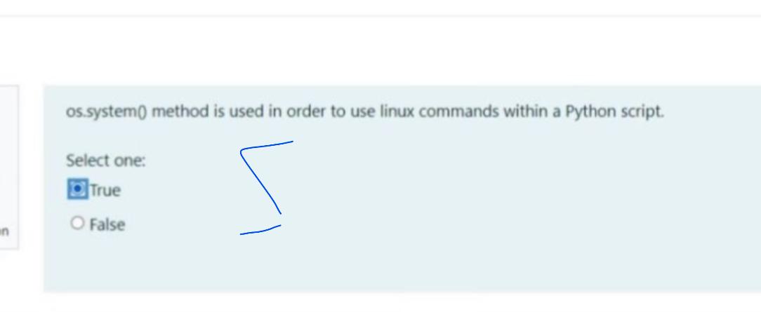 Solved os.system0 ﻿method is used in order to use linux | Chegg.com