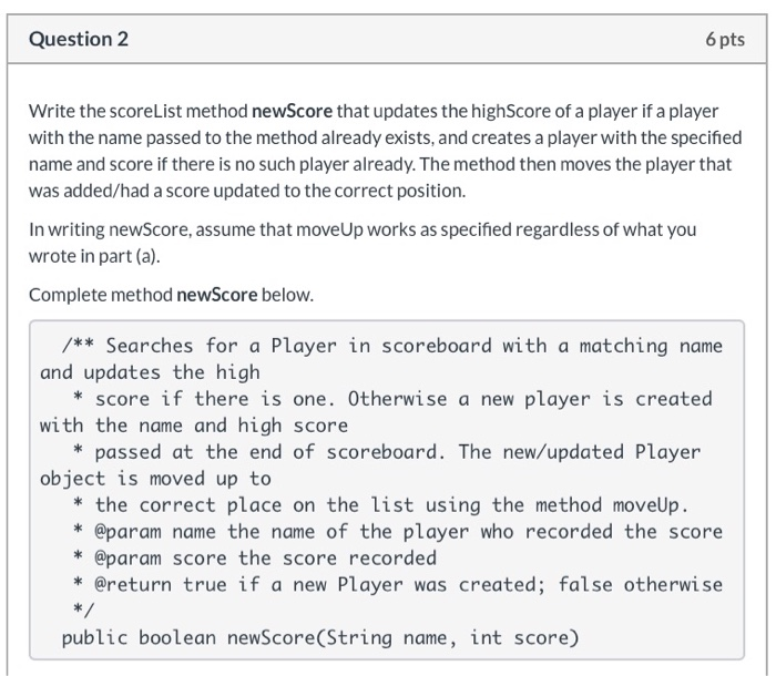 Solved Public Class Player Private String Playername