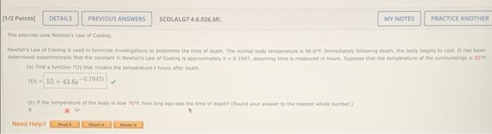Solved (1/2 points) DETAILS PREVIOUS ANSWERS SCOLALG7 | Chegg.com