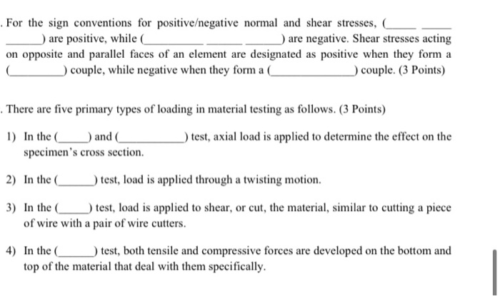 Solved . For the sign conventions for positive/negative | Chegg.com