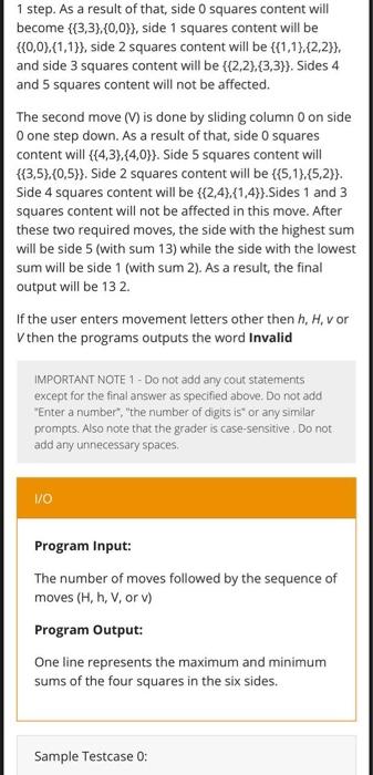 Solved In this program you are asked to design a 2x2x2 | Chegg.com