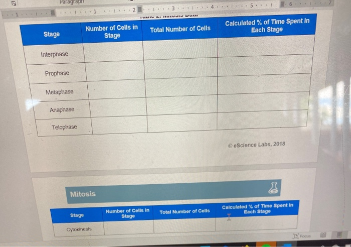 EXPERIMENT 1: OBSERVATION OF MITOSIS IN A PLANT CELL | Chegg.com