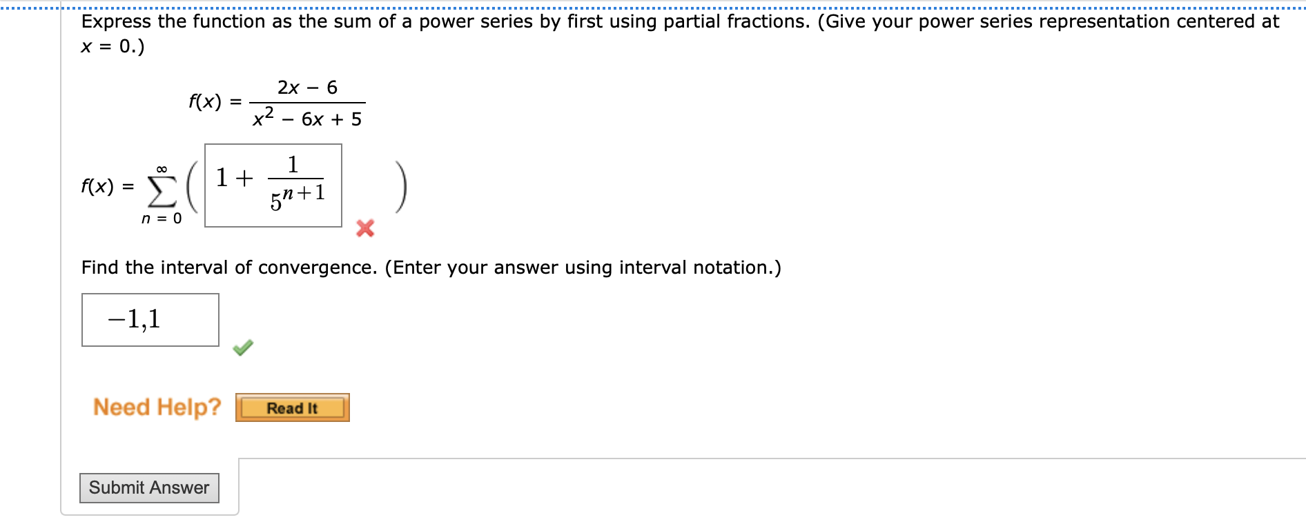 Solved Express the function as the sum of a power series by | Chegg.com