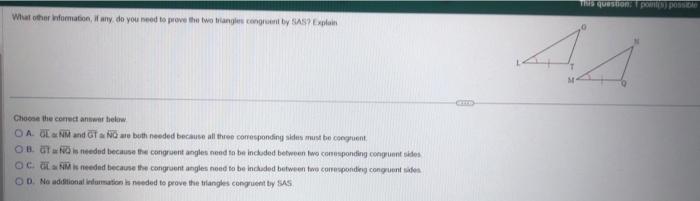 Solved what other information if any do you need to prove | Chegg.com