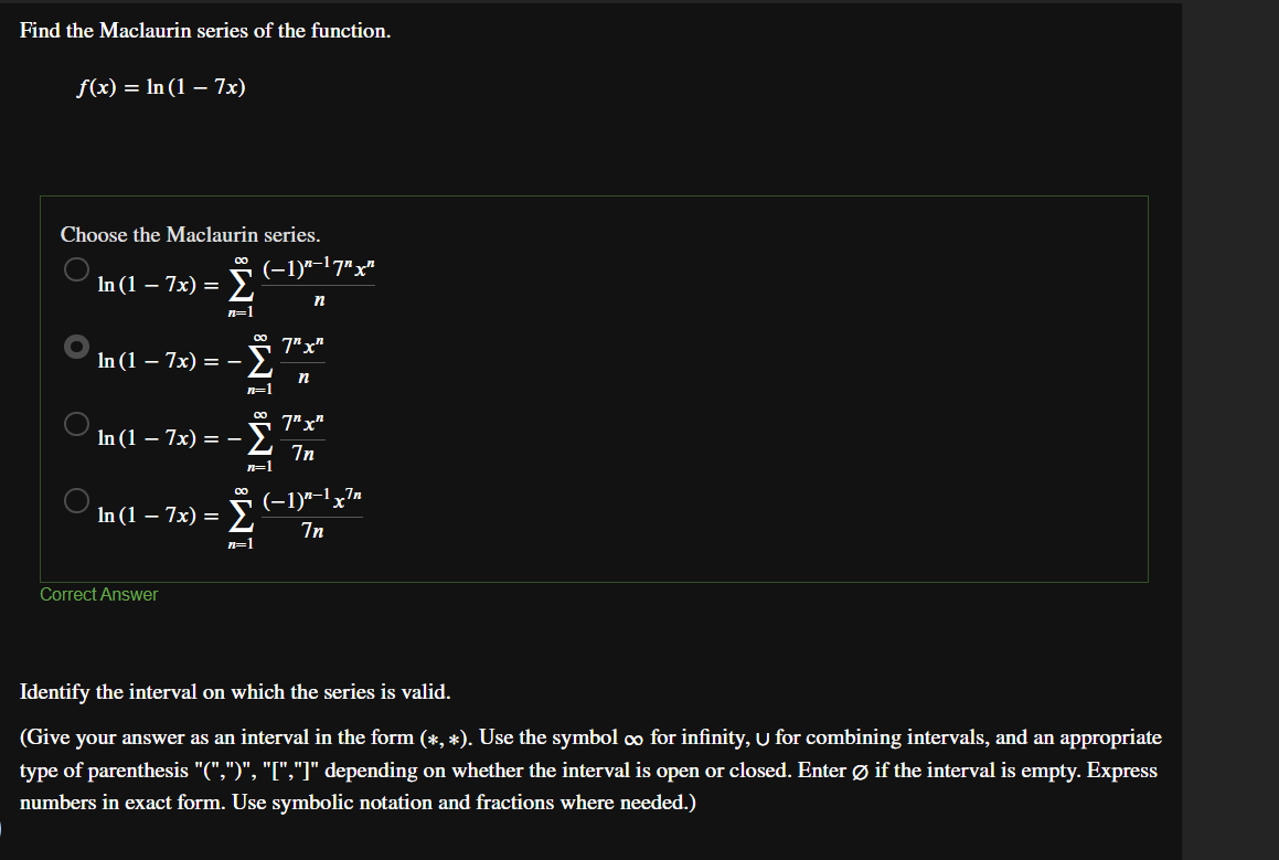 Solved Find the Maclaurin series of ﻿the | Chegg.com