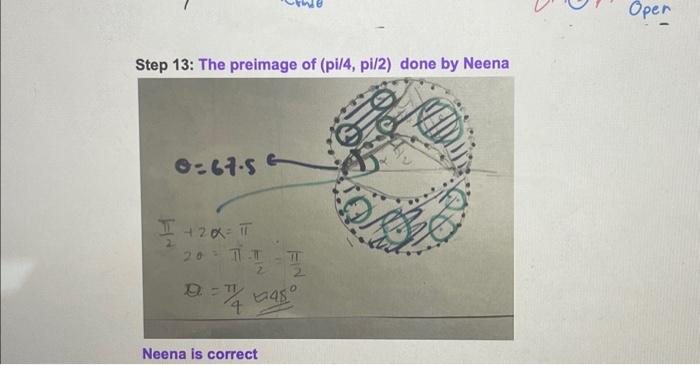 Solved Sten 14: The preimaae of ( ni/2. 3ni/4) Prof Sormani | Chegg.com