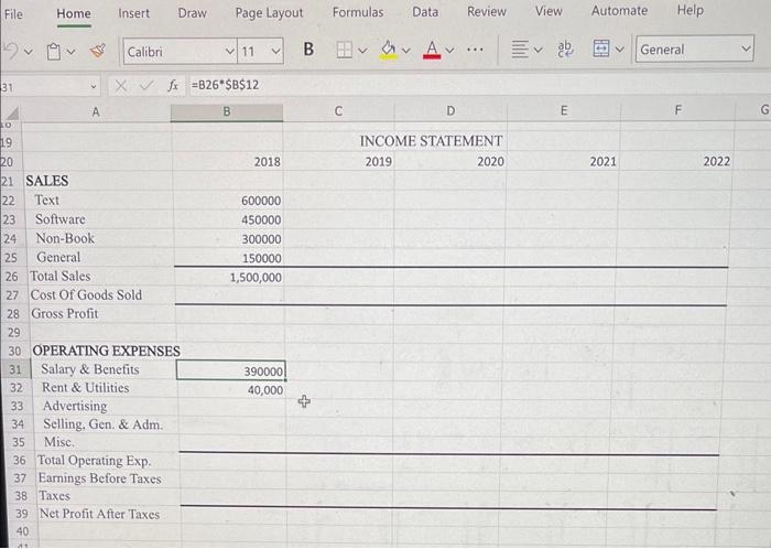 Solved for cell C3 what formula do i use? is it RAND () ? | Chegg.com