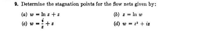 Solved 9. Determine the stagnation points for the flow nets | Chegg.com