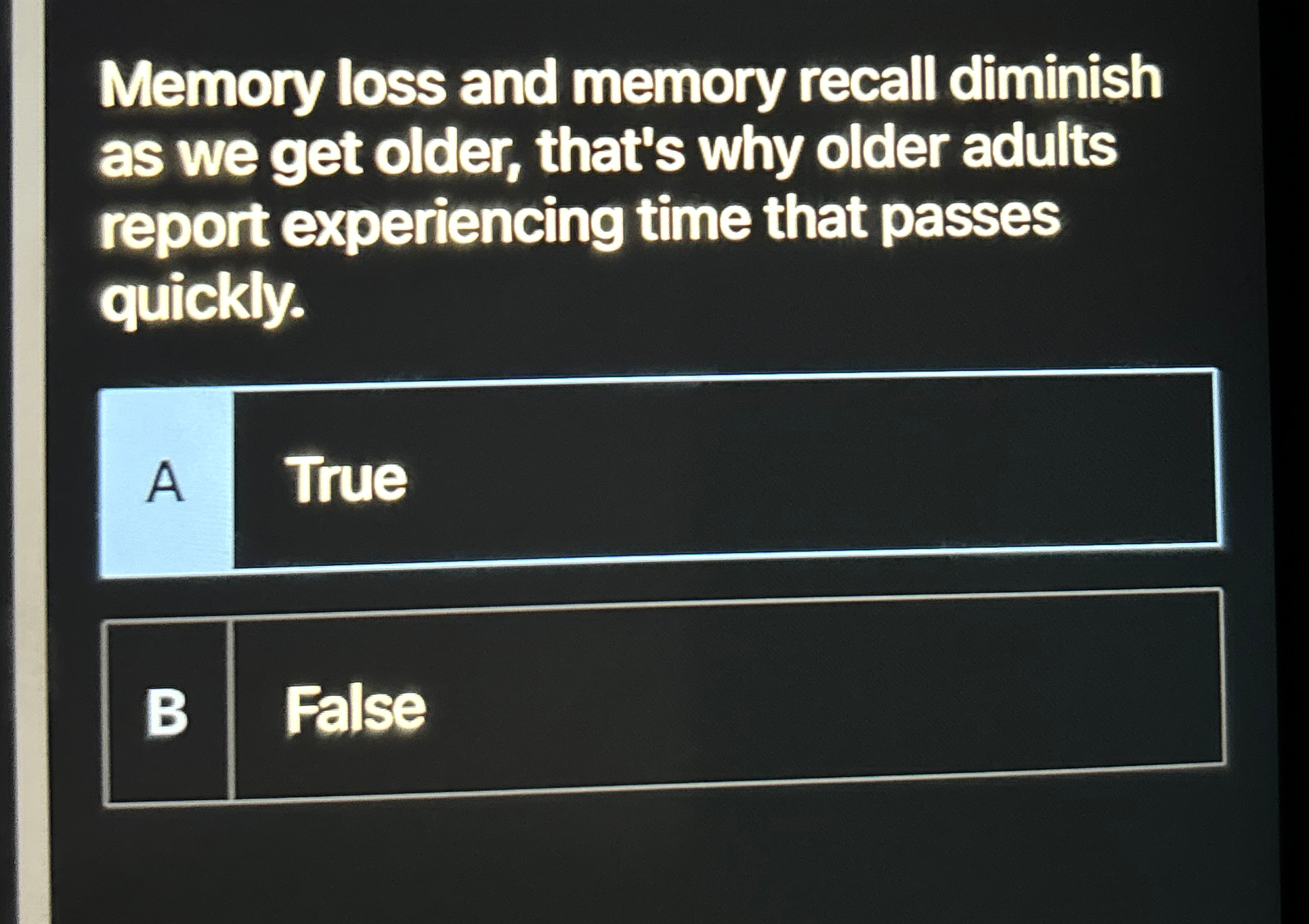 Solved Memory loss and memory recall diminish as we get | Chegg.com