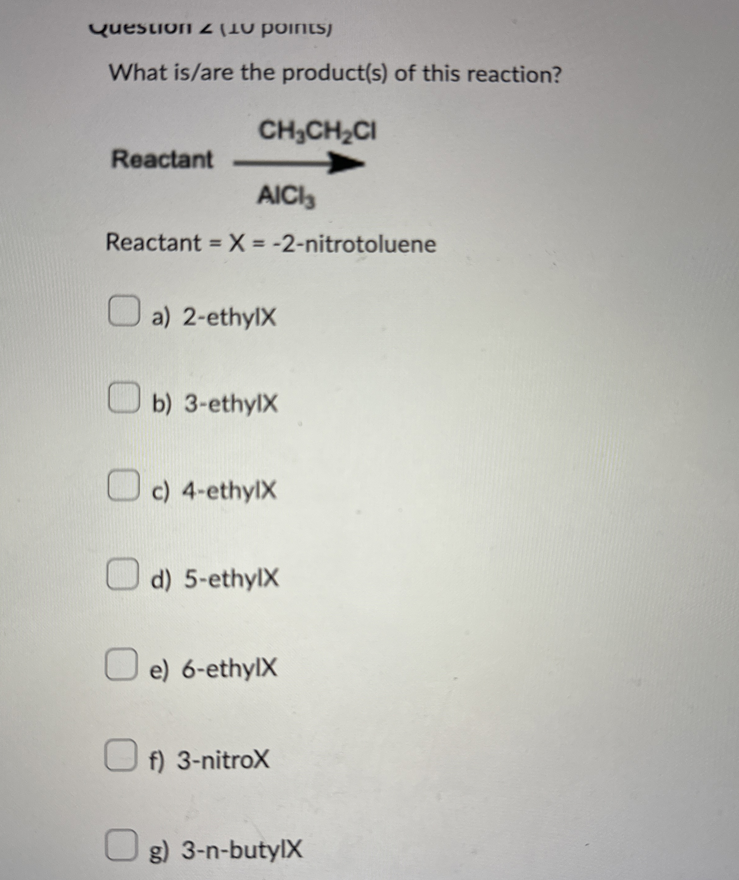 Solved What is/are the product(s) ﻿of this reaction?Reactant | Chegg.com