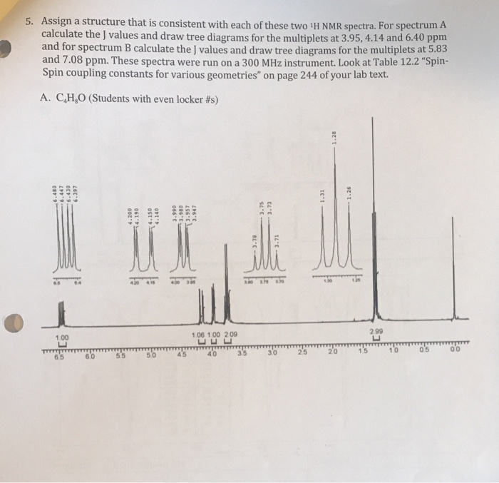 Solved 5. Assign a structure that is consistent with each of | Chegg.com