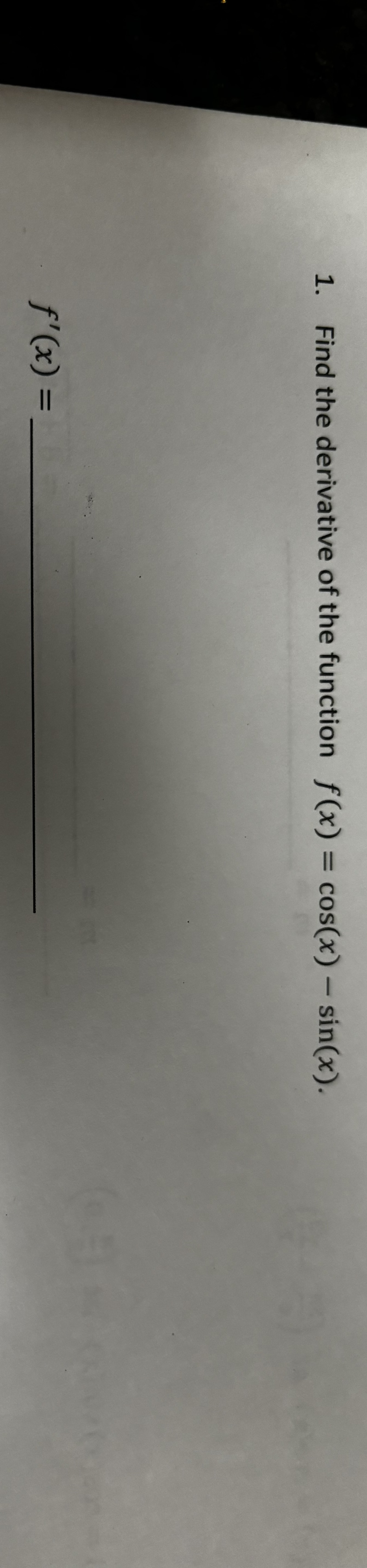 Solved Find the derivative of the function | Chegg.com