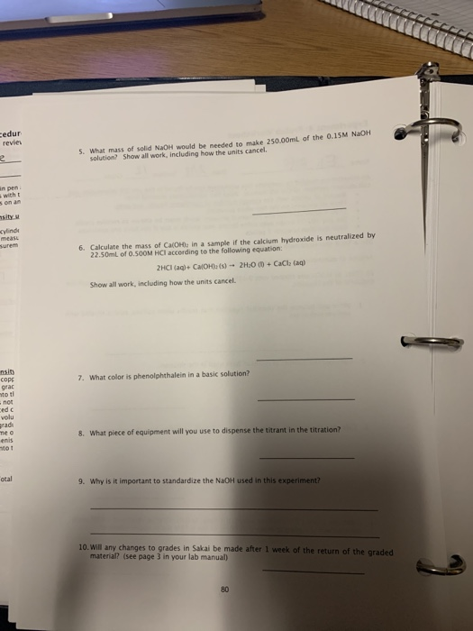 Solved Experiment 4: Prelab Worksheet (Hand in at the start | Chegg.com