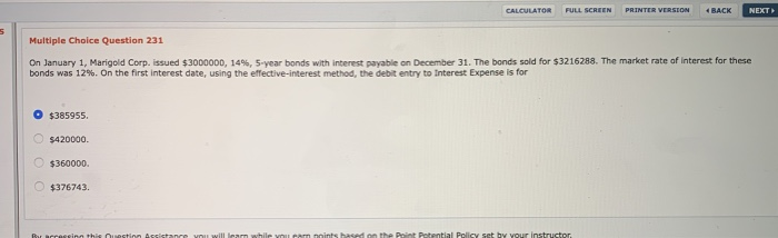 Solved FULL SCREEN PRINTER VERSION RACK NEXT Multiple Choice | Chegg.com